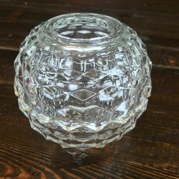 Homco | Accents | Cubism Cubist Clear Glass Globe Fairy Lamp Light ...